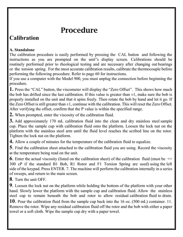 Viscometer model 900 | PDF