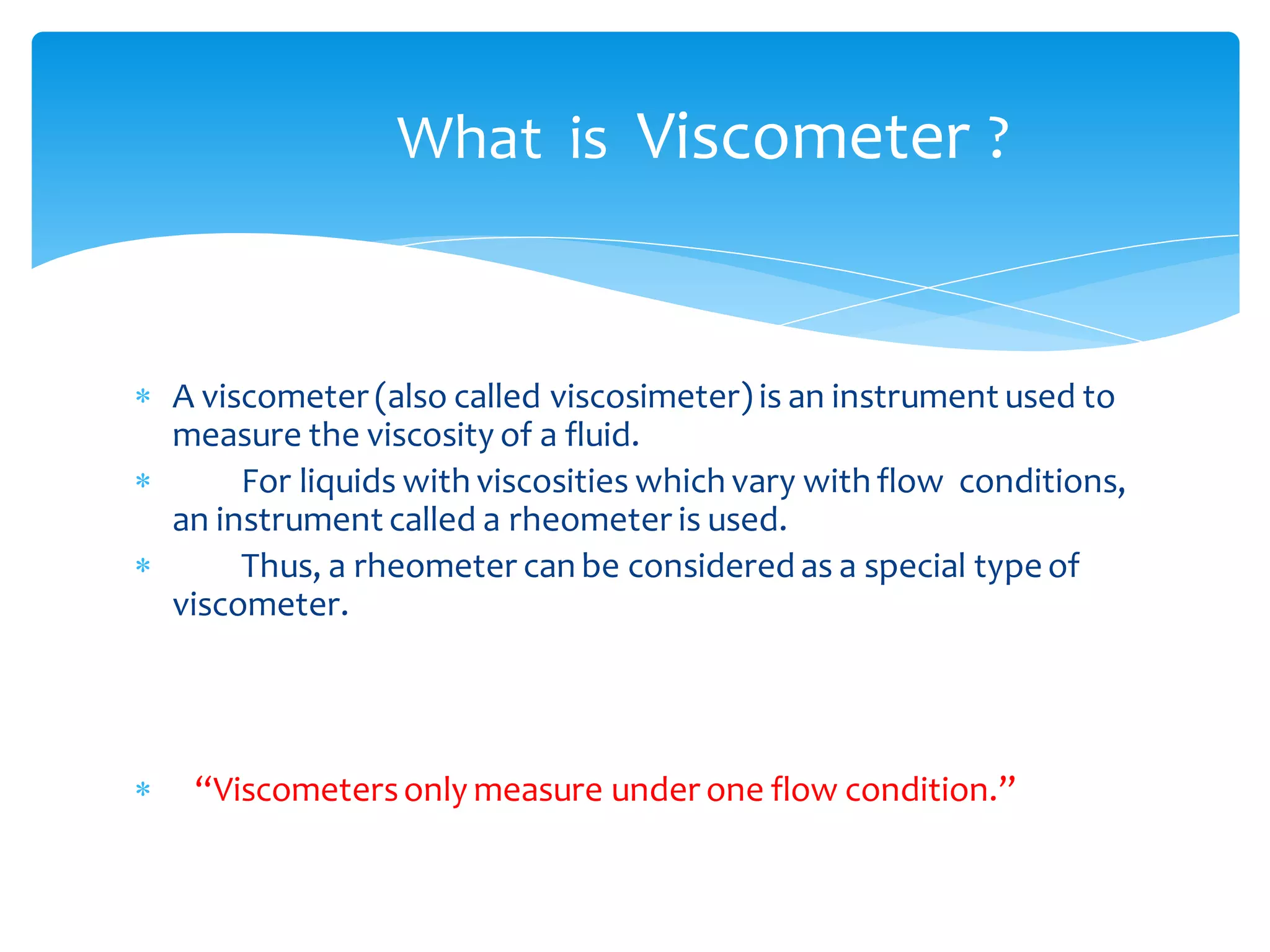 Viscometer slide | PDF