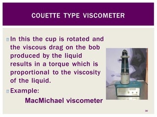 Viscometry and Types of industrial Viscometers | PDF