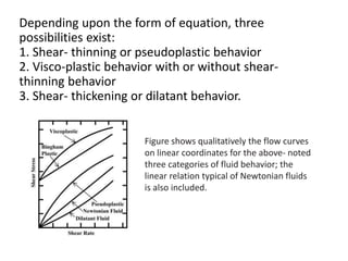 Viscometry,newtonian & non newtonian flow behaviour | PPTX | Geology ...