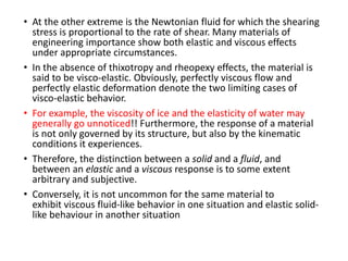 Viscometry,newtonian & non newtonian flow behaviour | PPTX | Geology | Science