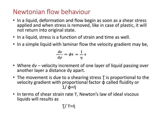 Viscometry,newtonian & non newtonian flow behaviour | PPTX