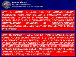 Catanzaro 22 marzo. Antonio Viscomi.Trasparenza della performance | PDF ...