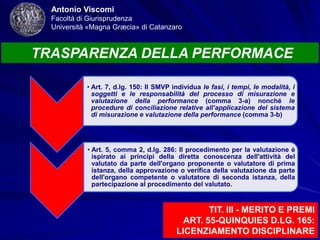 Catanzaro 22 marzo. Antonio Viscomi.Trasparenza della performance | PDF ...