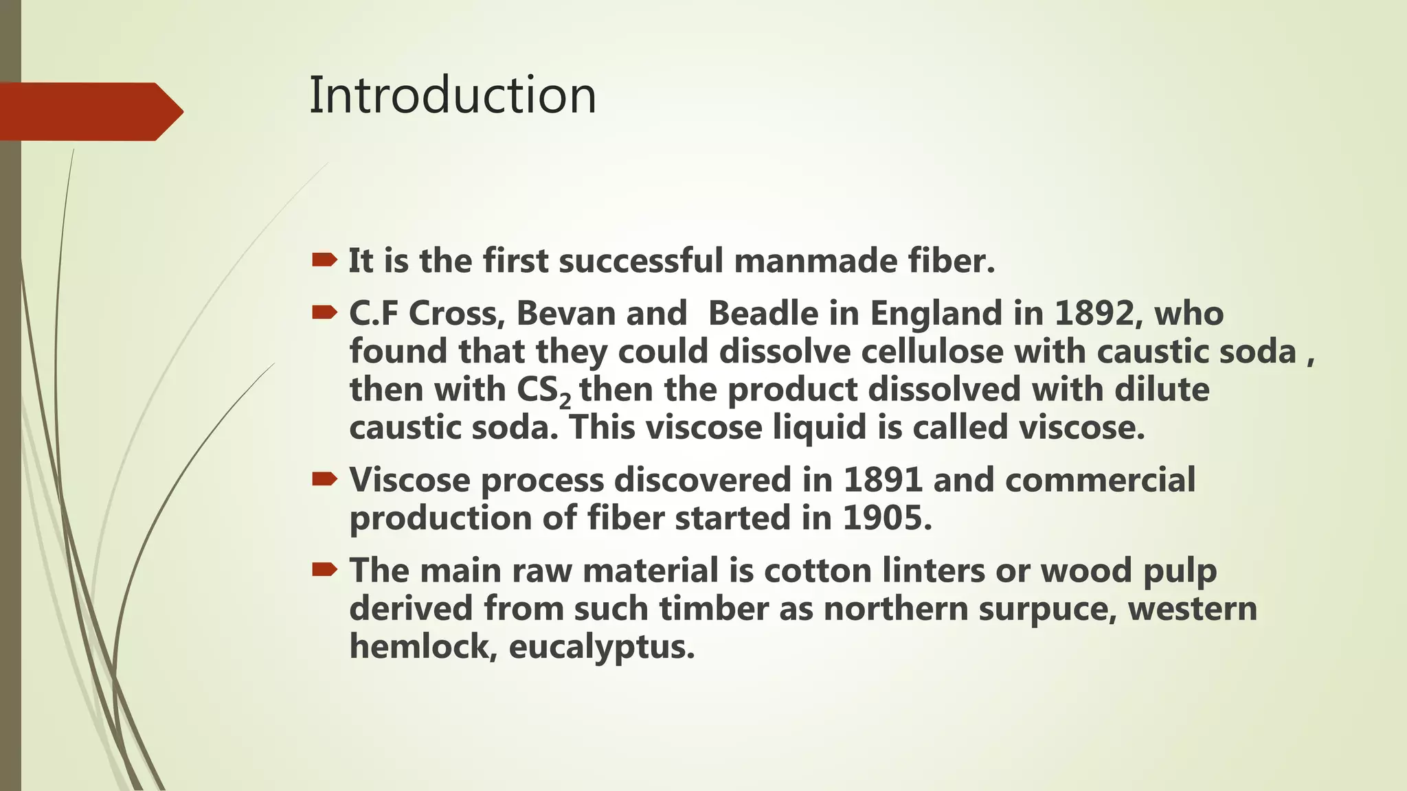Viscose Fibers | PPTX