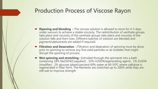 Viscose Fibers | PPTX