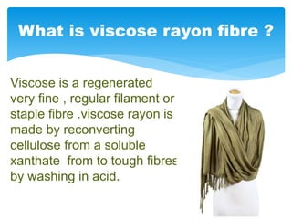 Presentation - Viscose fibre | PPTX