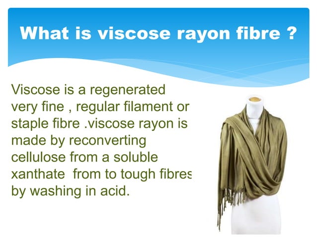 Presentation - Viscose fibre | PPTX | Chemistry | Science