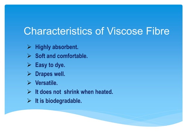 Presentation - Viscose fibre | PPTX | Chemistry | Science