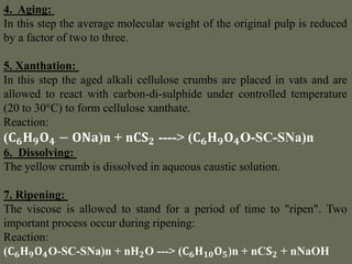 Viscose rayon fiber production process | PDF