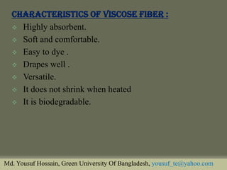 Viscose rayon fiber production process | PDF