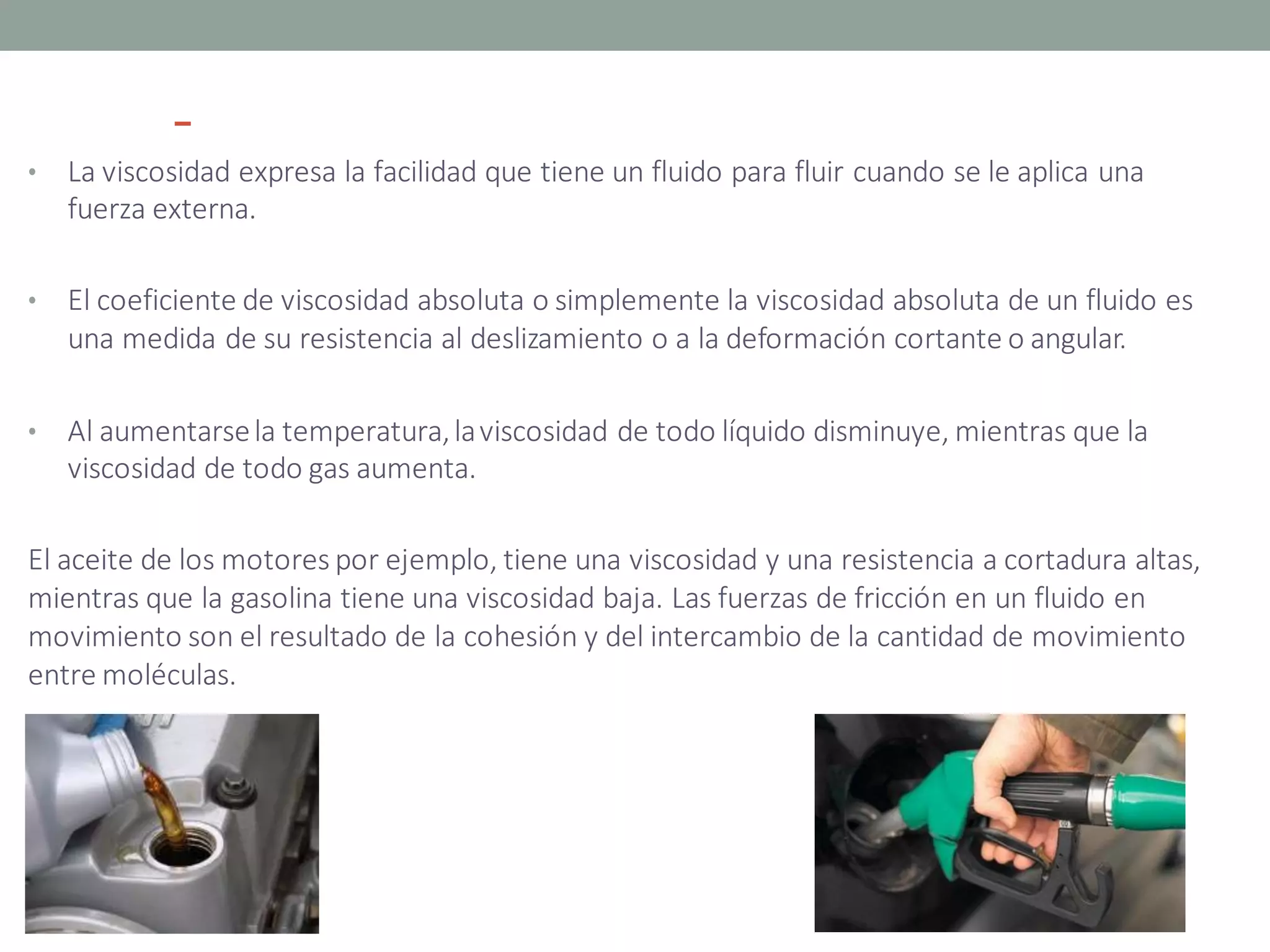 Viscosidad dinamica viscosidad cinematica | DOCX