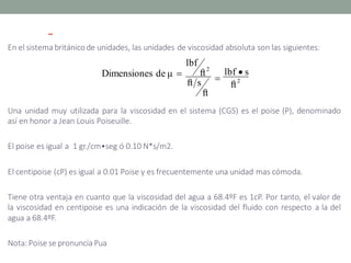 Viscosidad dinamica viscosidad cinematica | DOCX