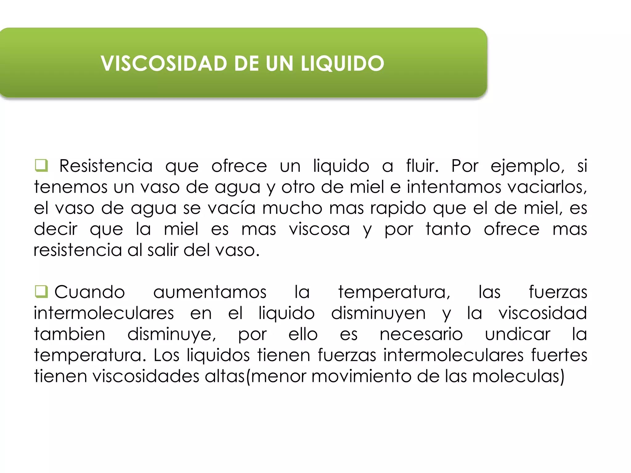 Viscosidad de gases, viscosidad de un liquido, problemas. | PPTX