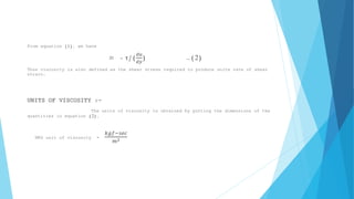 Viscosity | PPTX