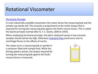 Viscosity measurements | PPTX