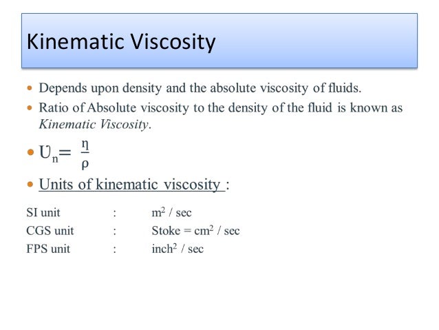 Viscosity measurements