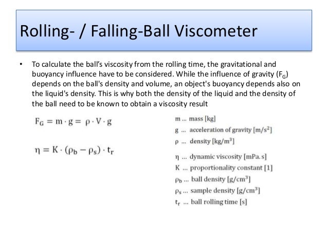 Viscosity measurements