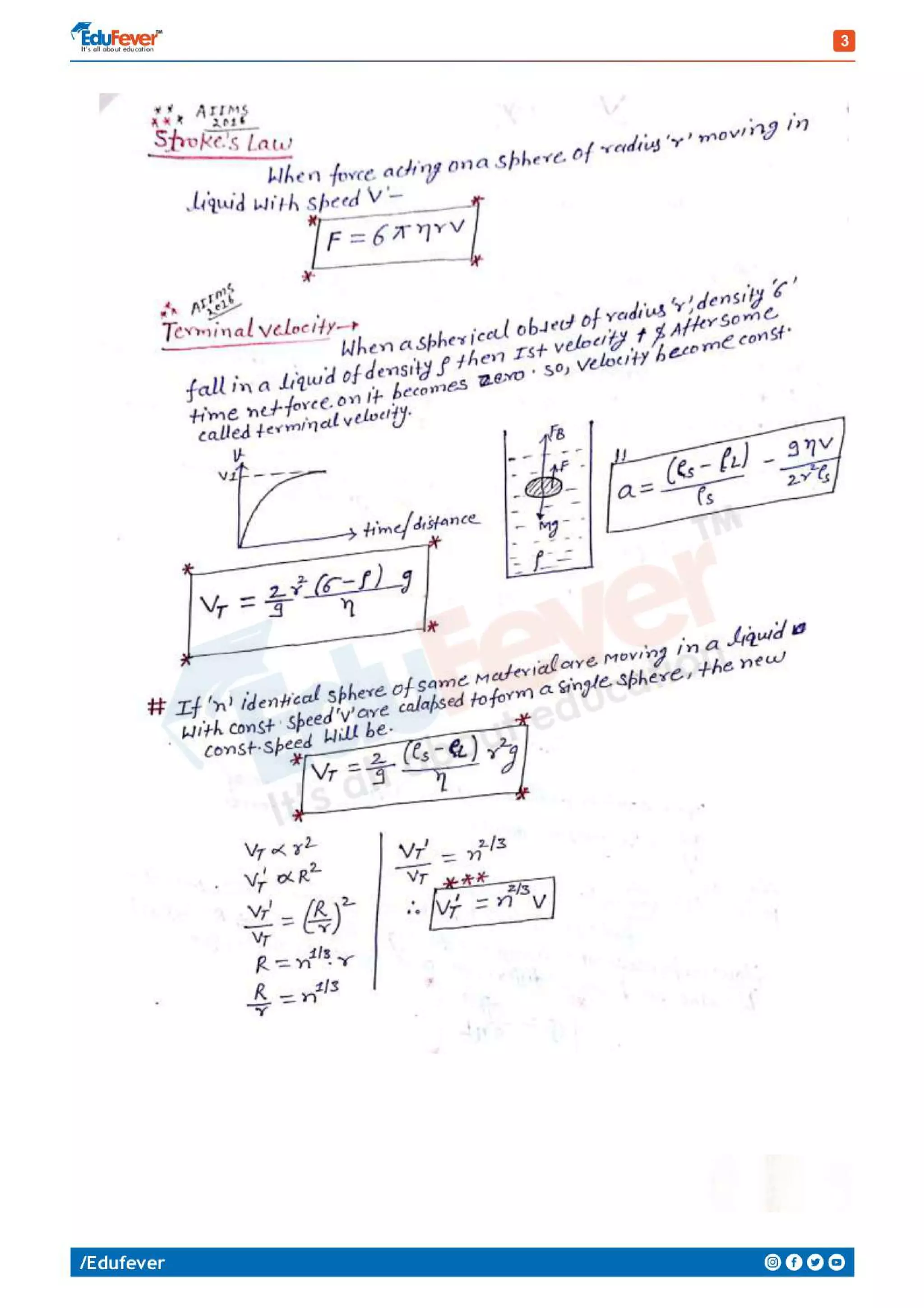 Viscosity 1 - Physics Handwritten Notes | PDF