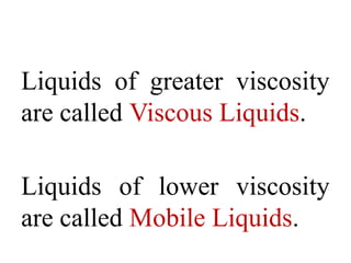 viscosity - The resistance of a fluid (Chemistry) | PPT