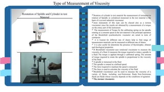Viscosity measurement of Flow, Classification and type | PPTX