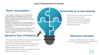 Viscosity measurement of Flow, Classification and type | PPT