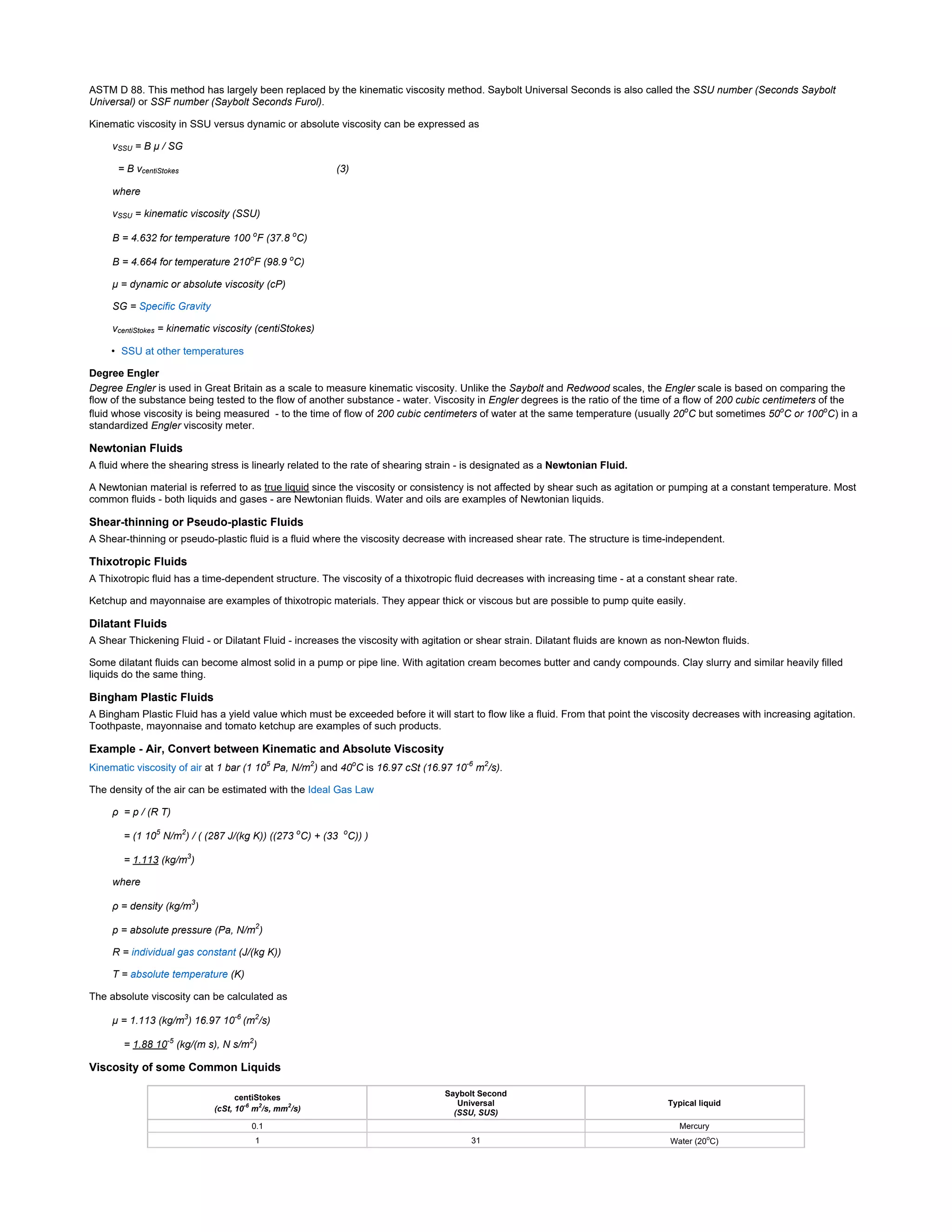 Viscosity kinematic vs dynamic | PDF
