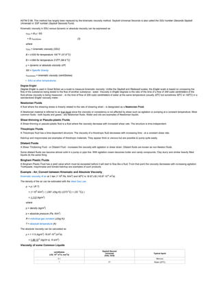 Viscosity kinematic vs dynamic | PDF