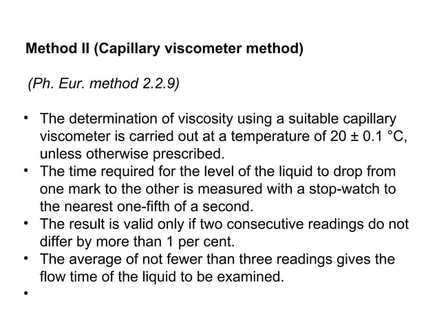 Viscosity and its determination | PPT