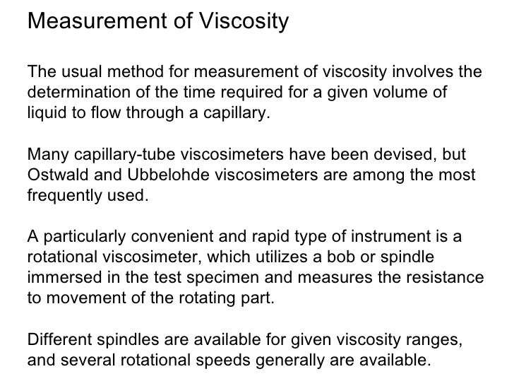 Greater viscosity and lower viscosity examples - batmanequity