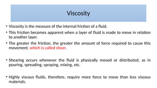 RHEOLOGY AND DETERMINATION OF VISCOSITY CW.pptx