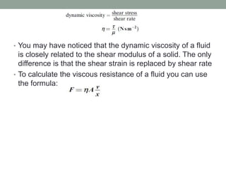 Viscosity in newtonian and non newtonian fluids | PPTX