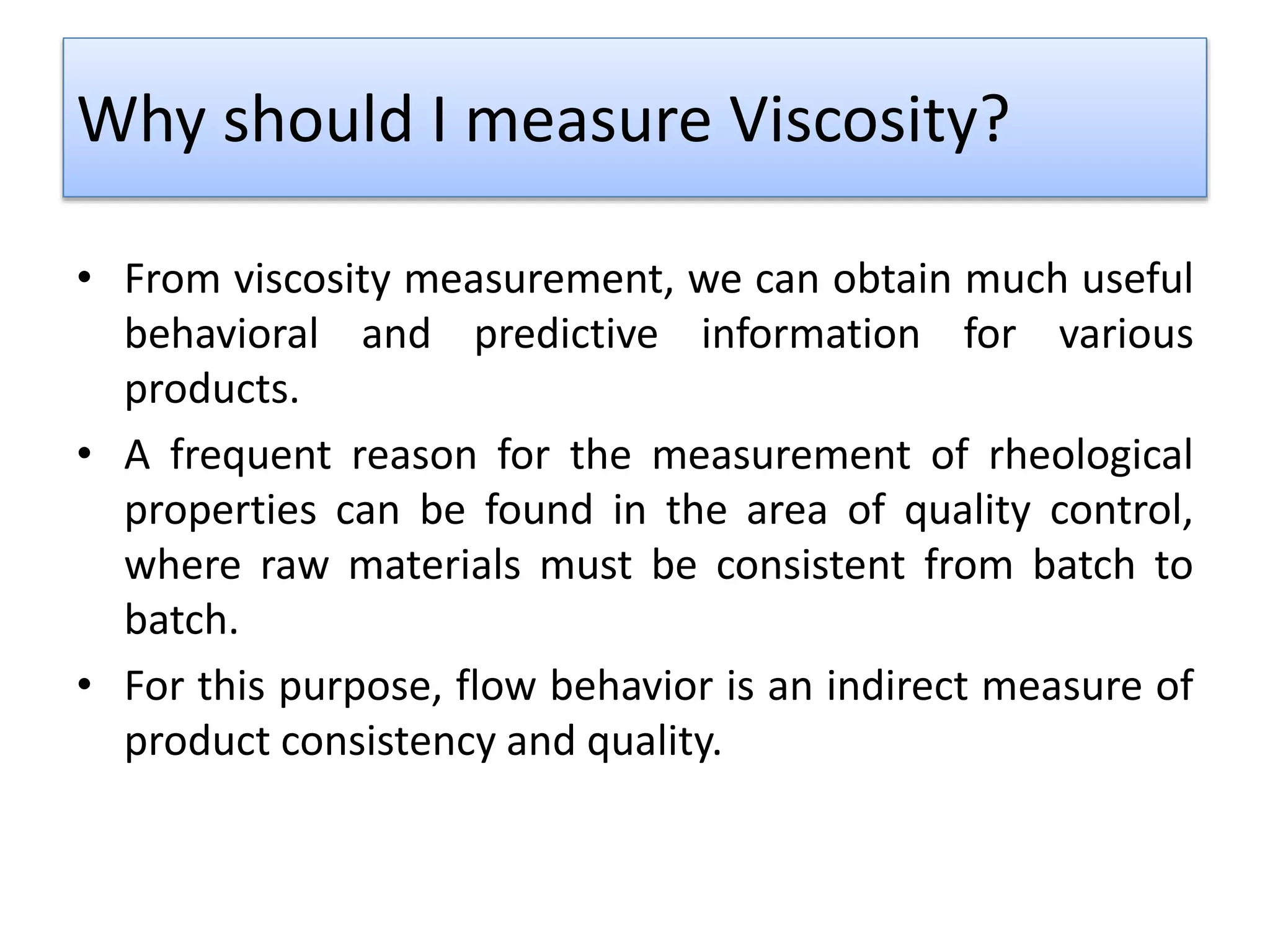 Viscosity Measurement | PPTX