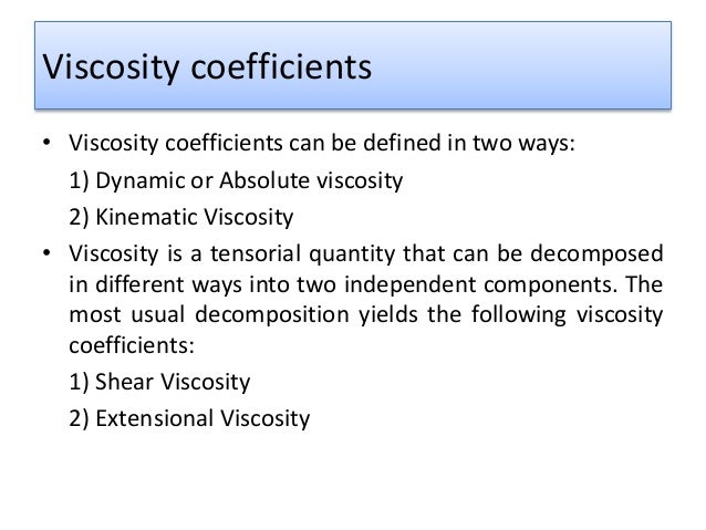How to calculate dynamic viscosity - globalenas