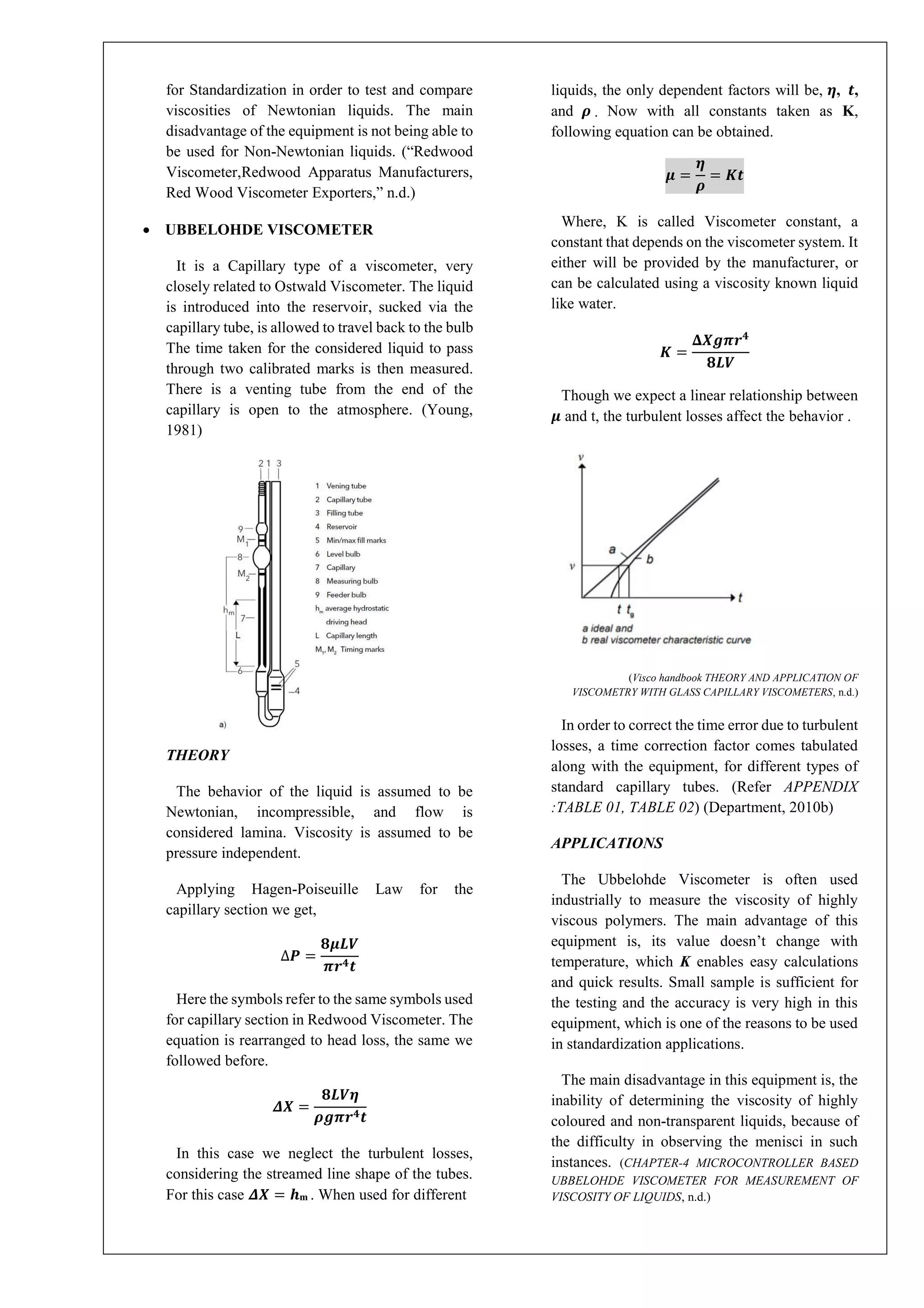 Viscosity measurement and instruments used | PDF