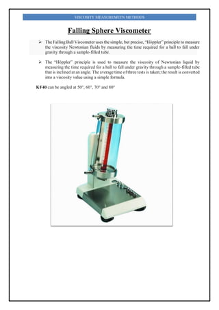 Viscosity measurement methods | PDF