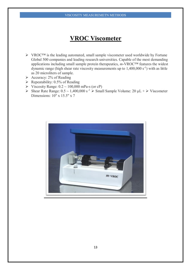 Viscosity measurement methods | PDF | Physics | Science