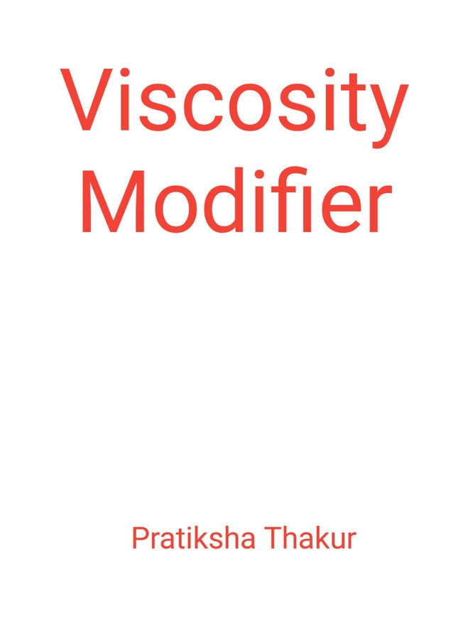 Viscosity Modifier | PDF