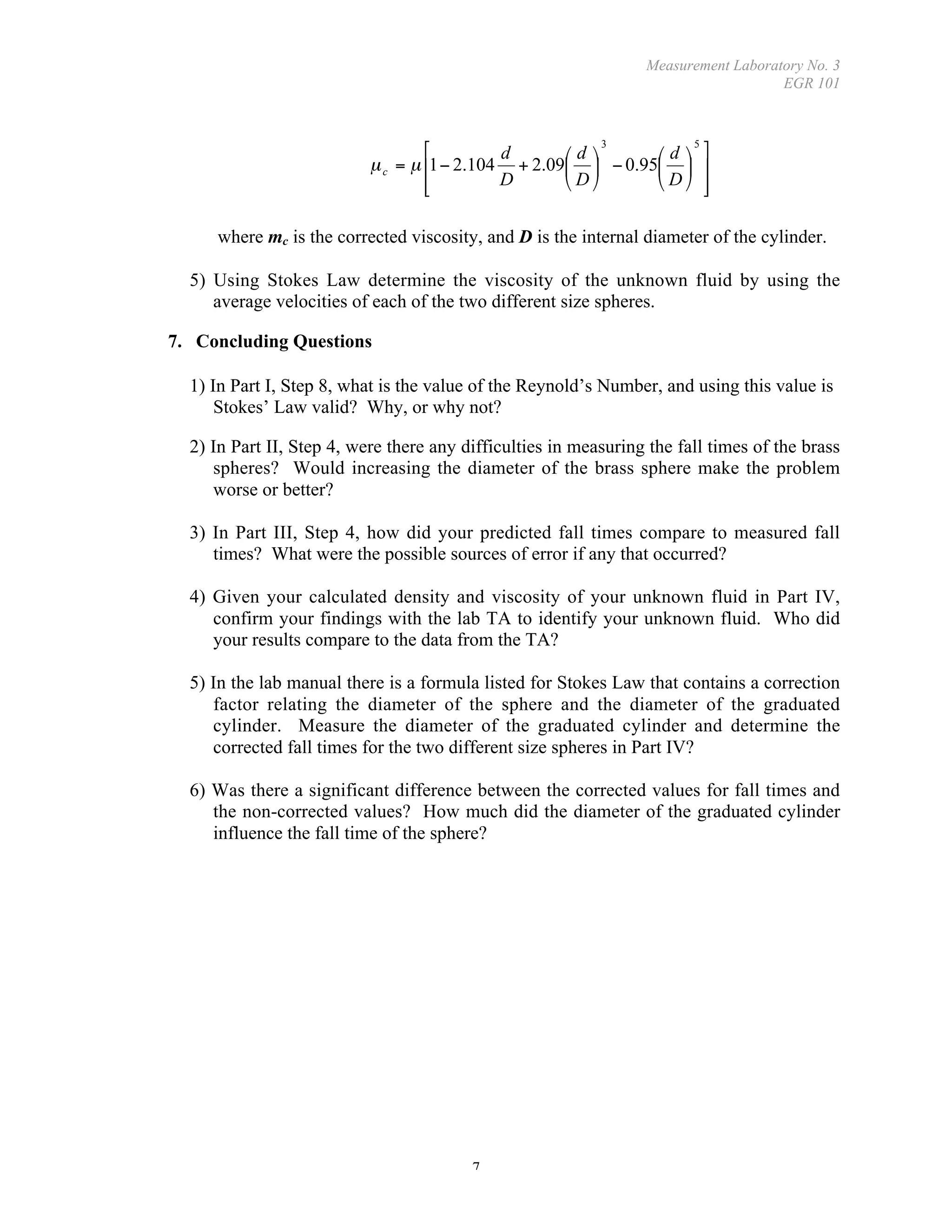Viscosity & stokes’ law | PDF