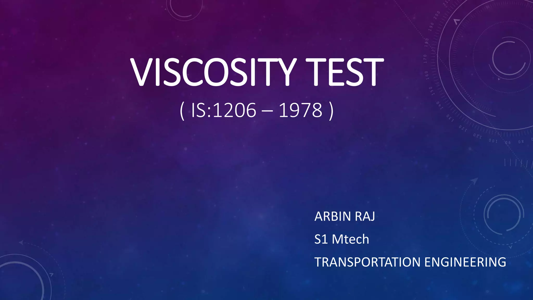 Viscosity test 3 | PPT