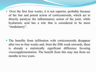 Visco supplymentation in osteoarthrosis of knee and autologous copy | PPTX