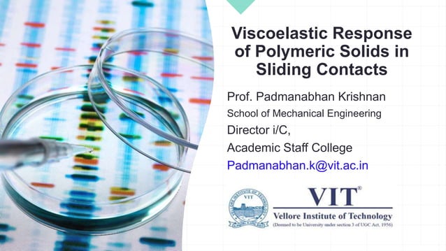 Viscoelastic response of polymeric solids to sliding contacts | PPT