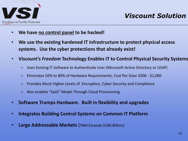 Viscount Systems (OTCQB:VSYS) Presentation | PPT