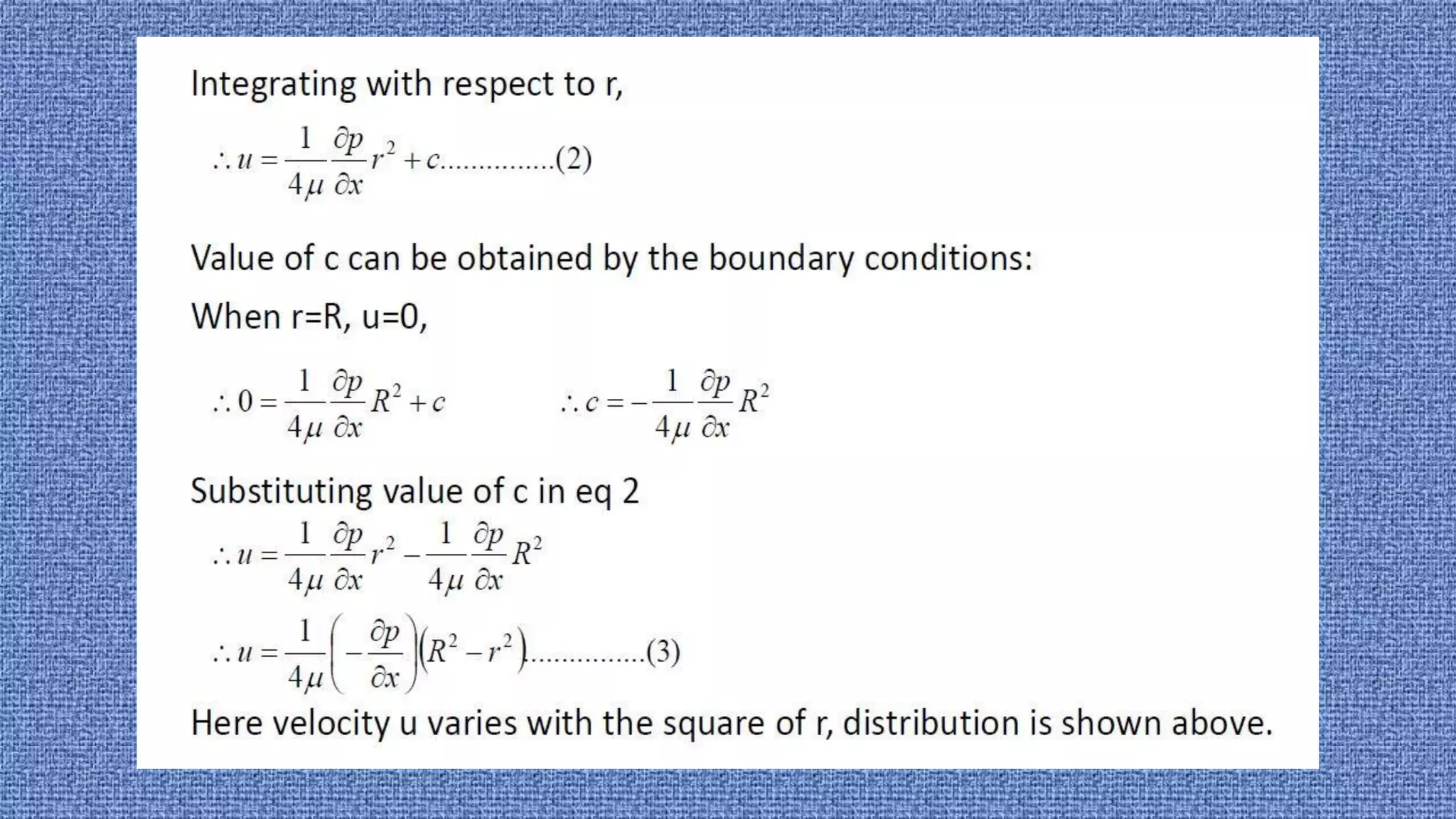Viscous flow through a circular pipe | PPT