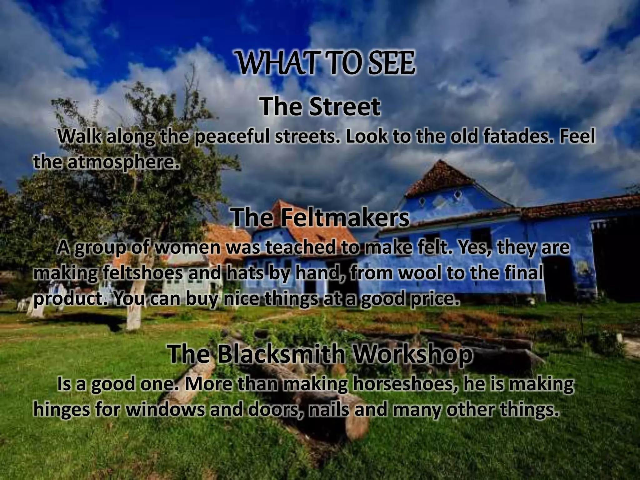 Viscri - a hidden treasure | PPTX