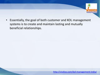 Key Opinion Leader Management | PDF