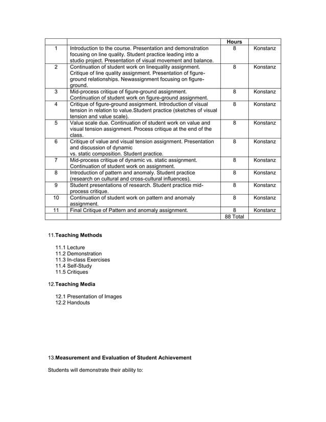 Course Outline | PDF