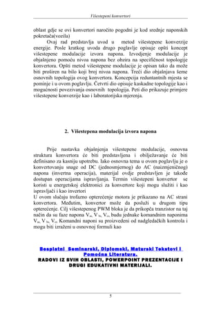Visestepeni konvertori energetska elektronika | DOC