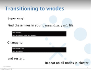 Cassandra Virtual Node talk | PPT