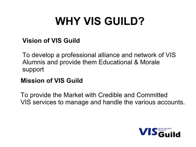 Vis Guild | PPT